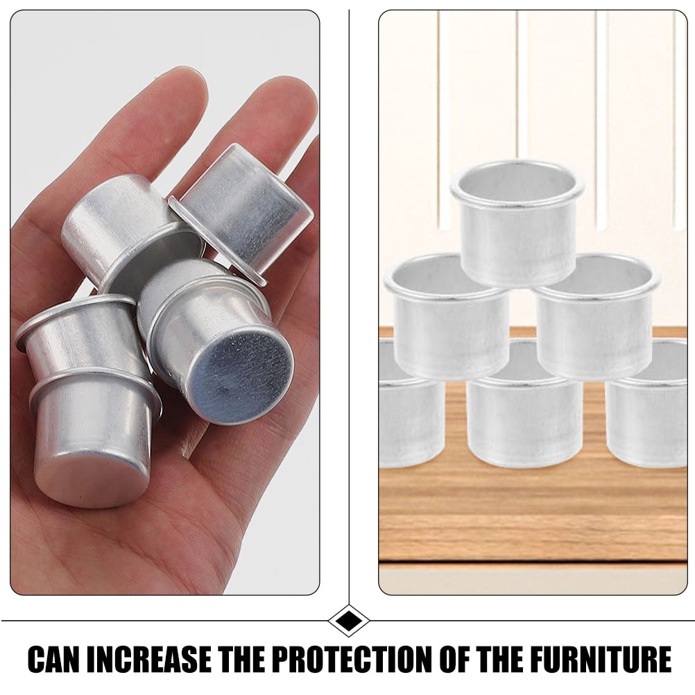 LEXSOMEO 25pcs Metal Candle Inserts Candlestick Holder Cup Aluminum ...