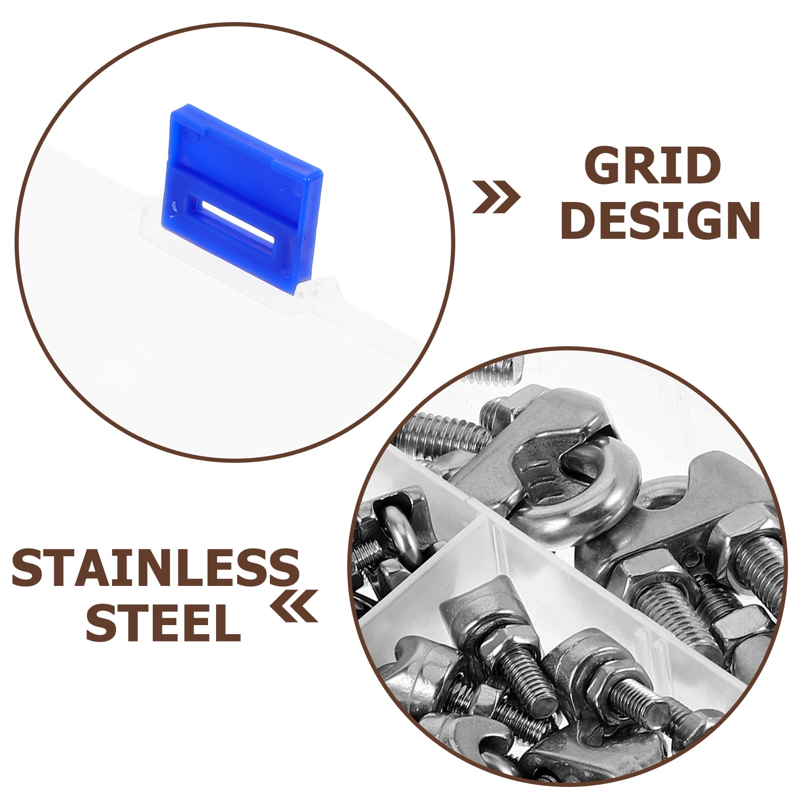 LEXSOMEO 25pcs Wire Rope Clips U Bolts Stainless Steel Wire Rope Cable ...