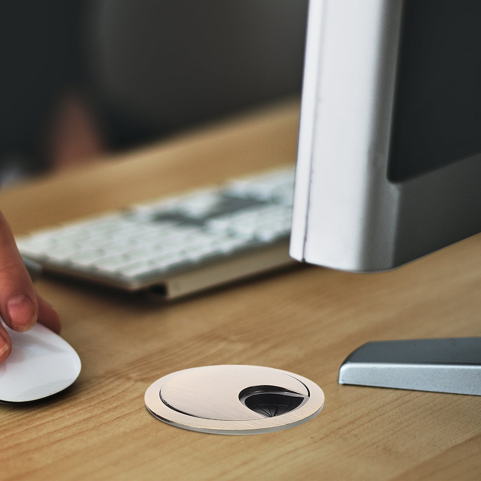 LEXSOMEO 2Pcs Desktop Wire Hole Cover Round Cable Hole Plug Cord Hole ...