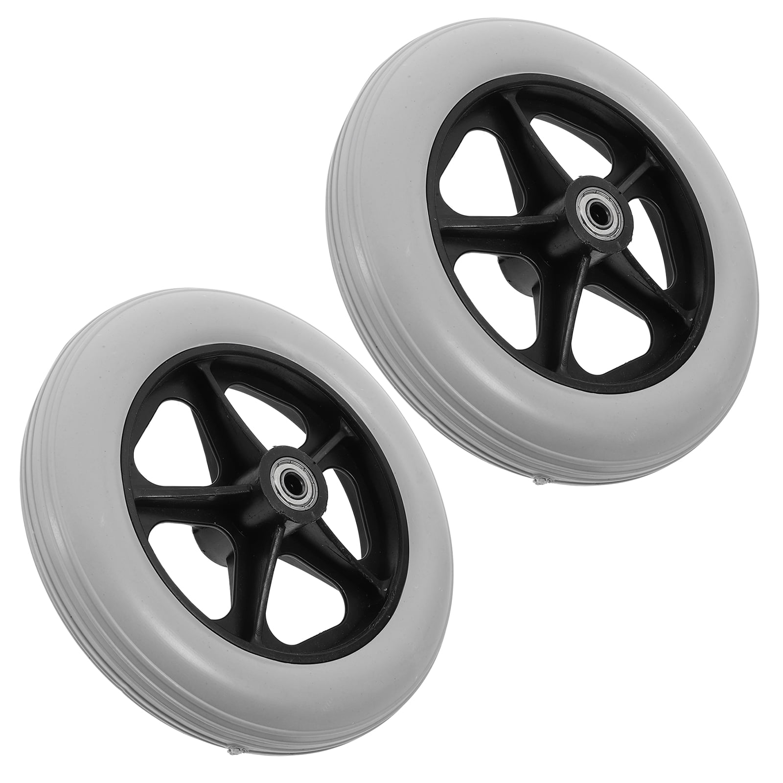 LEXSOMEO 2Pcs Front Wheels For Wheelchair Replacement Wheels Wheelchair ...