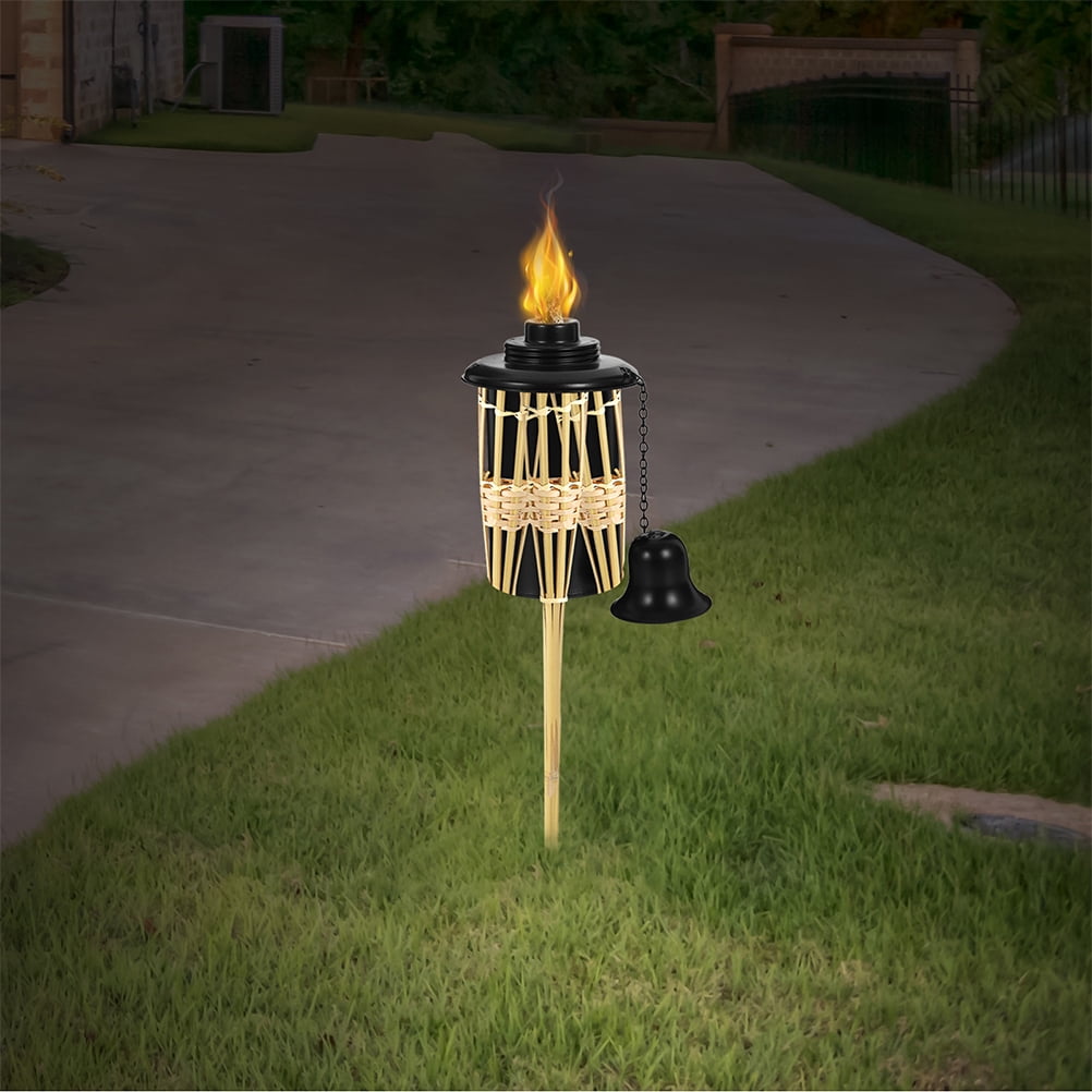 LEXSOMEO 2Pcs Garden Torch Container Torch Metal Torch Fuel Canister ...