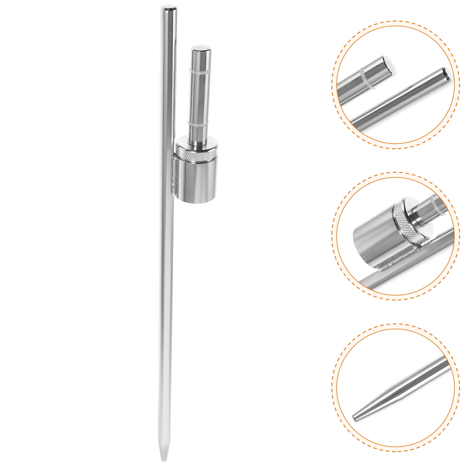 LEXSOMEO 2Pcs Ground Stake Stainless Steel Spike with Sleeve Bearing ...