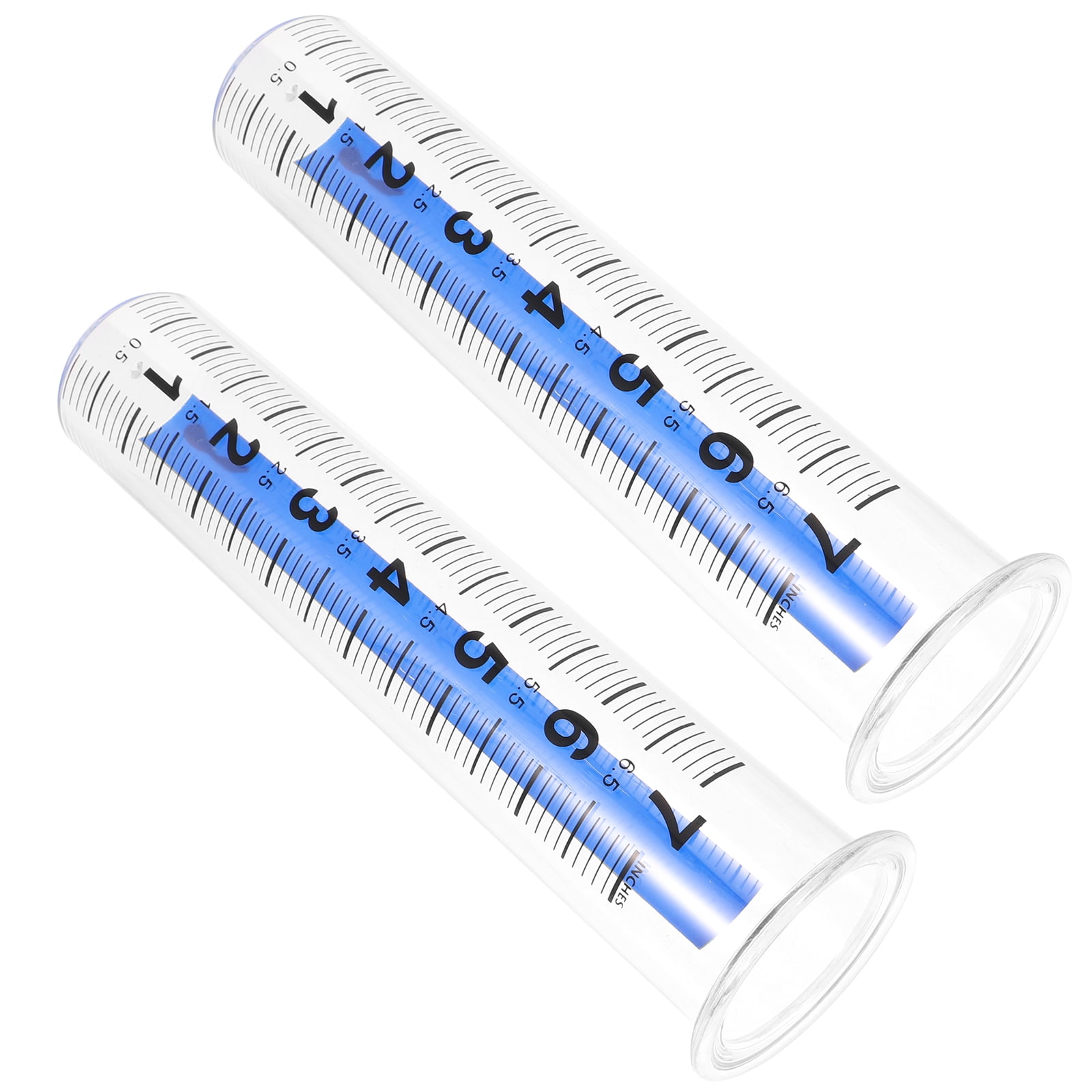 LEXSOMEO 2Pcs Rain Gauge with Scale Transparent Rain Gauge Rain ...