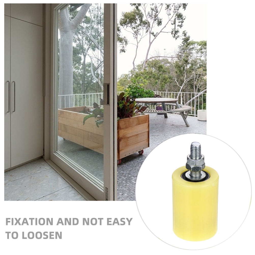 LEXSOMEO 2Pcs Sliding Gate Guide Rollers Heavy Duty Rail Gate Rollers ...