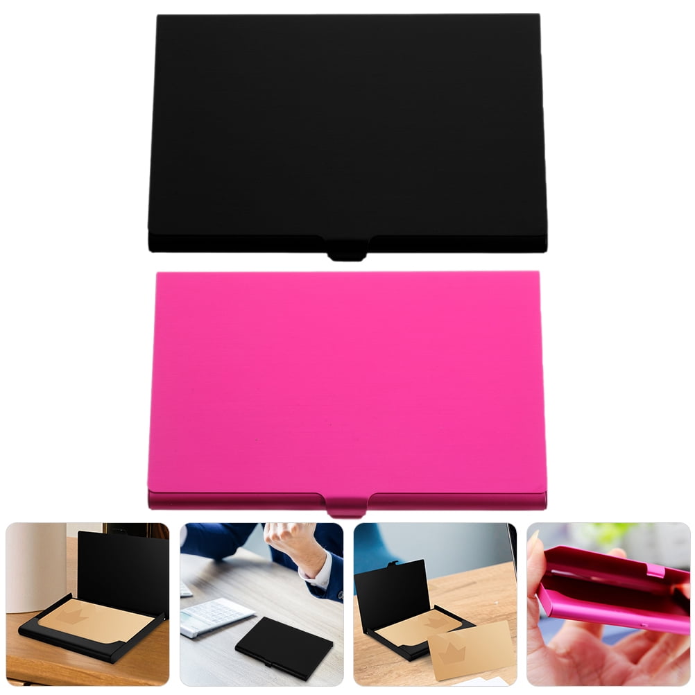 LEXSOMEO 2Pcs Sublimation Card Holder Metal Business Card Sublimation ...