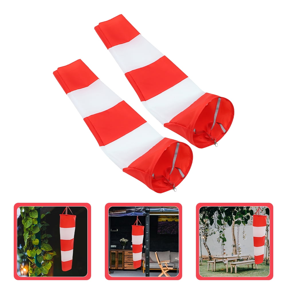 LEXSOMEO 2Pcs Windsock Garden Decoration Hanging Wind Direction Flag ...
