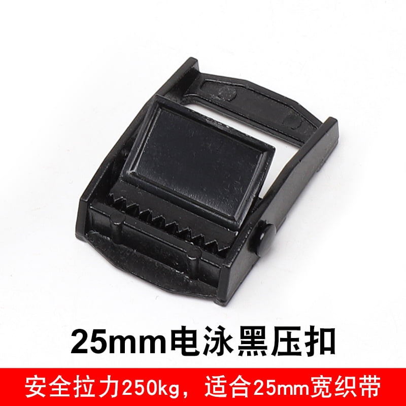 LEXSOMEO 2pcs Black Zinc Alloy Cam Buckle Metal Belt Strap Ring Buckle ...