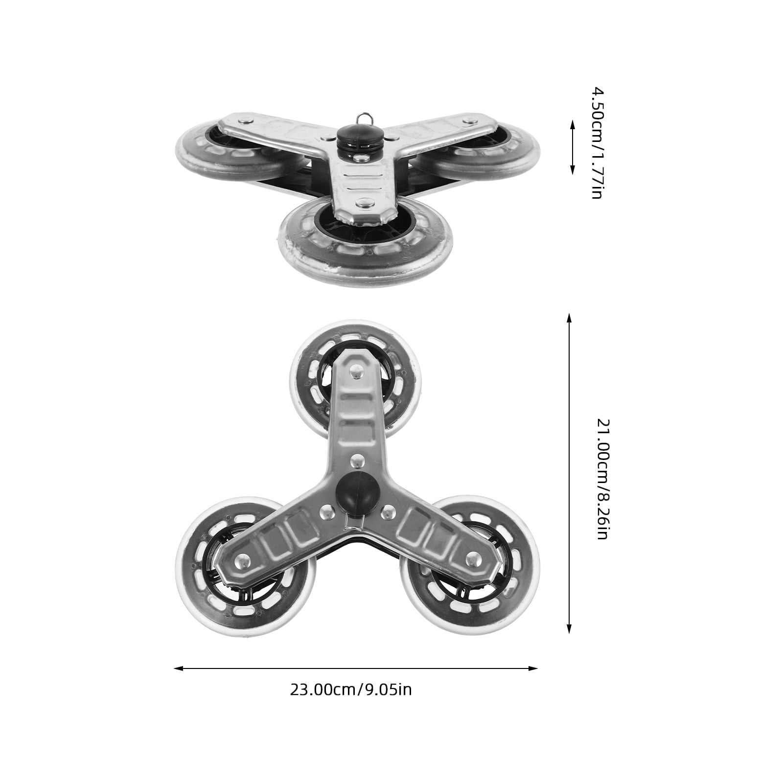 LEXSOMEO 2pcs Durable Stainless Steel Stair Climbing Wheels For Carts ...