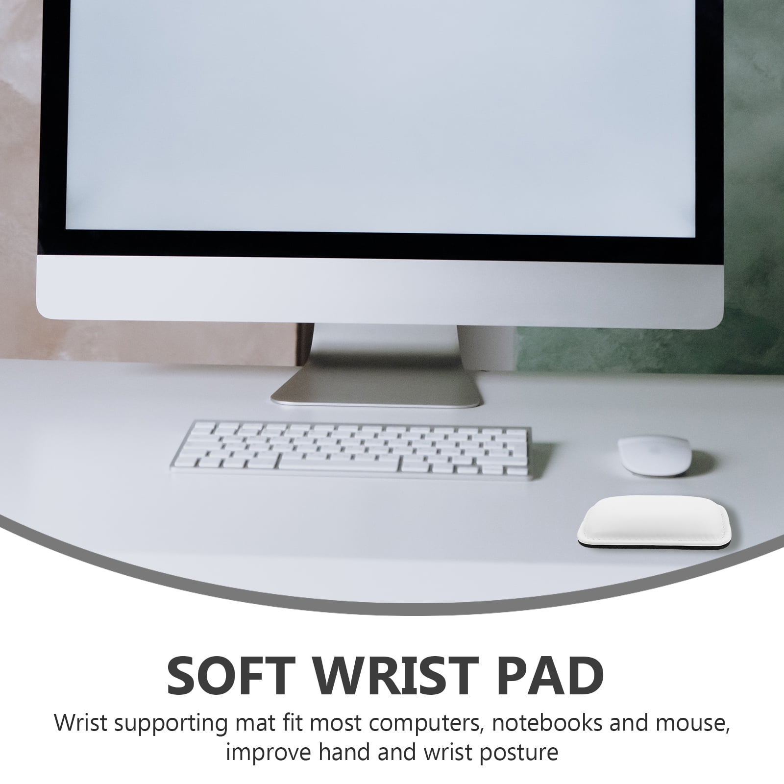 LEXSOMEO 2pcs Ergonomic Pu Mouse Wrist Cushion Wrist Rests For Computer ...