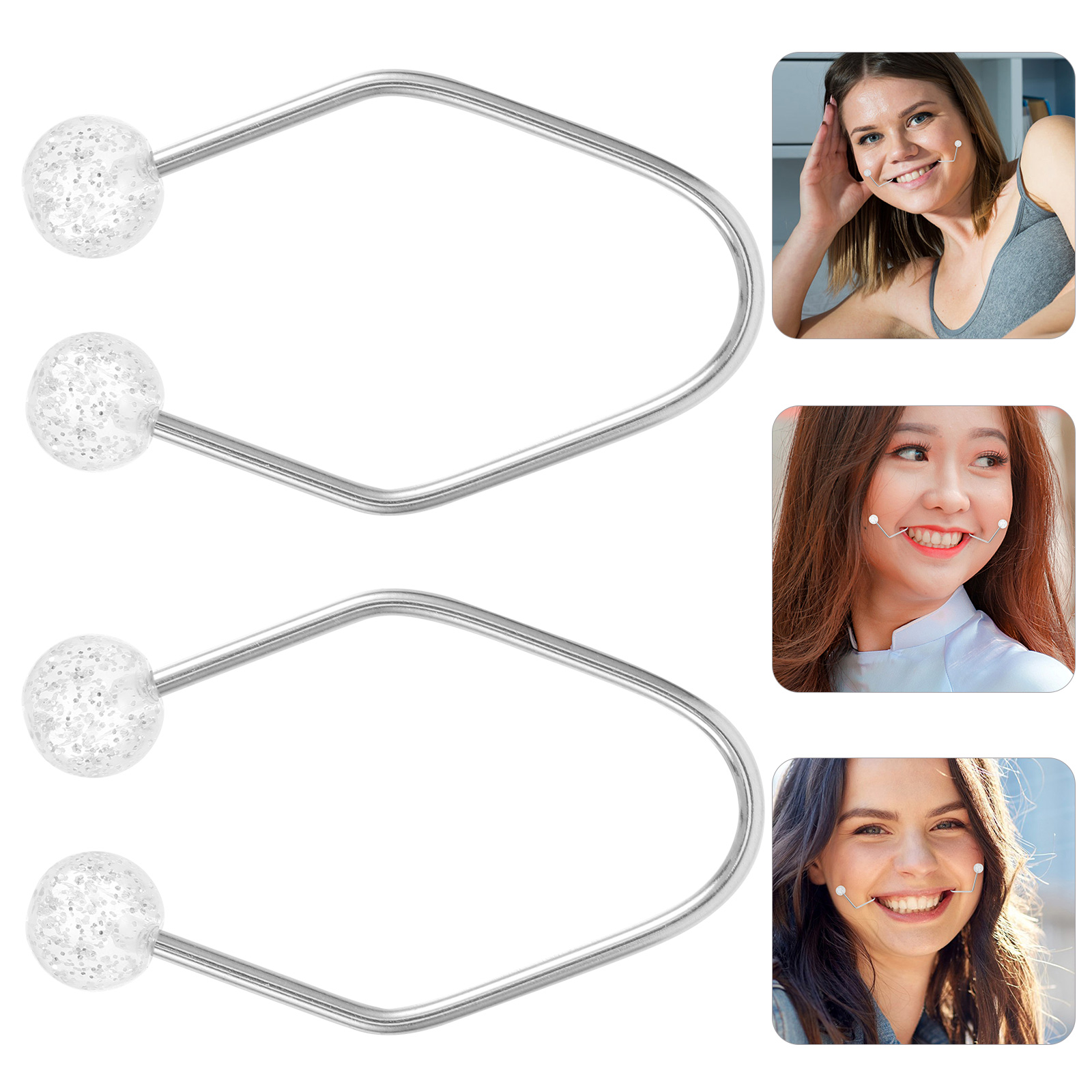 LEXSOMEO 2pcs Face Dimples Maker Dimple Exerciser Facial Tool Dimple ...