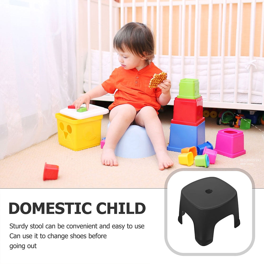 LEXSOMEO 2pcs Foot Stool Plastic Step Stool Bathroom Stepping Foot ...