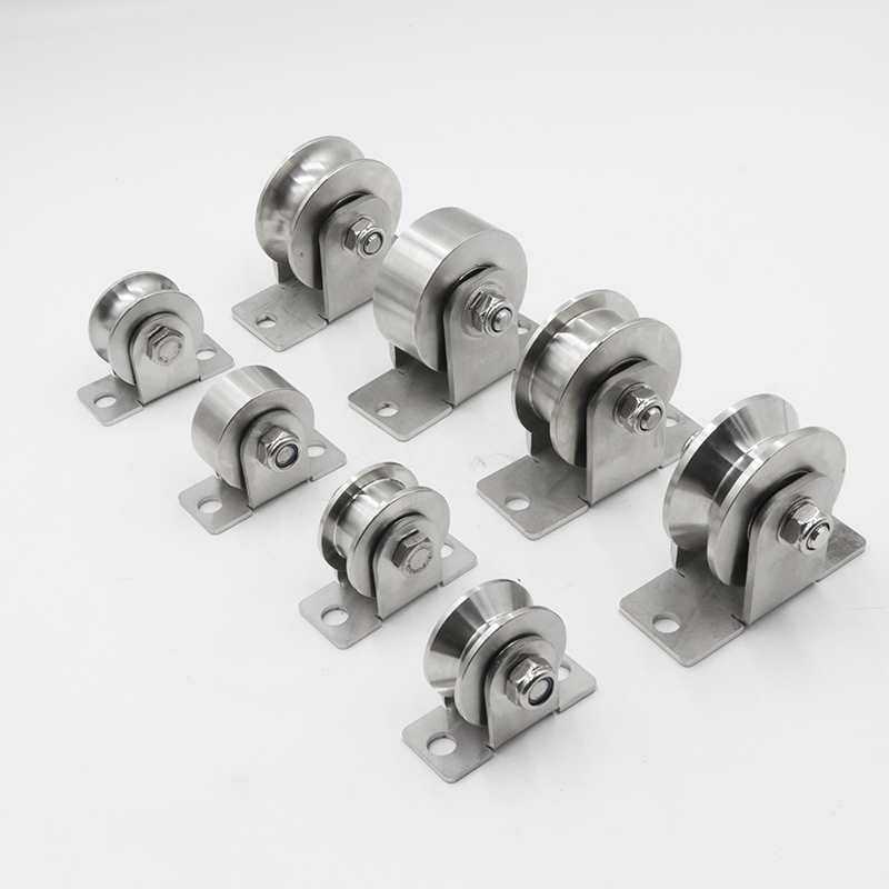 LEXSOMEO 2pcs Heavy-Duty Cable Pulley Wheel Wall Mounted with Built-in ...