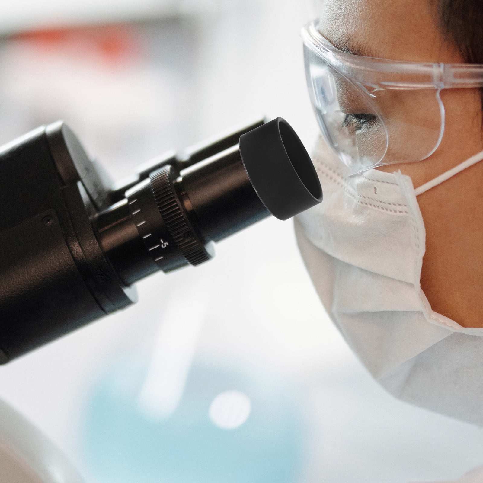 LEXSOMEO 2pcs Microscope Rubber Eyepieces Rubber Eye Microscope Eye ...