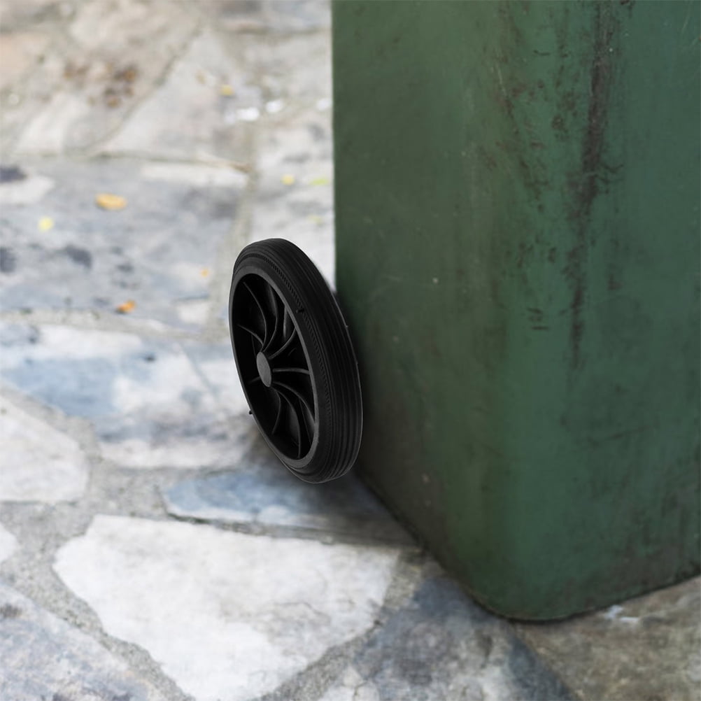 LEXSOMEO 2pcs Outdoor Trash Can Wheels Replacement Heavy Duty Garbage ...