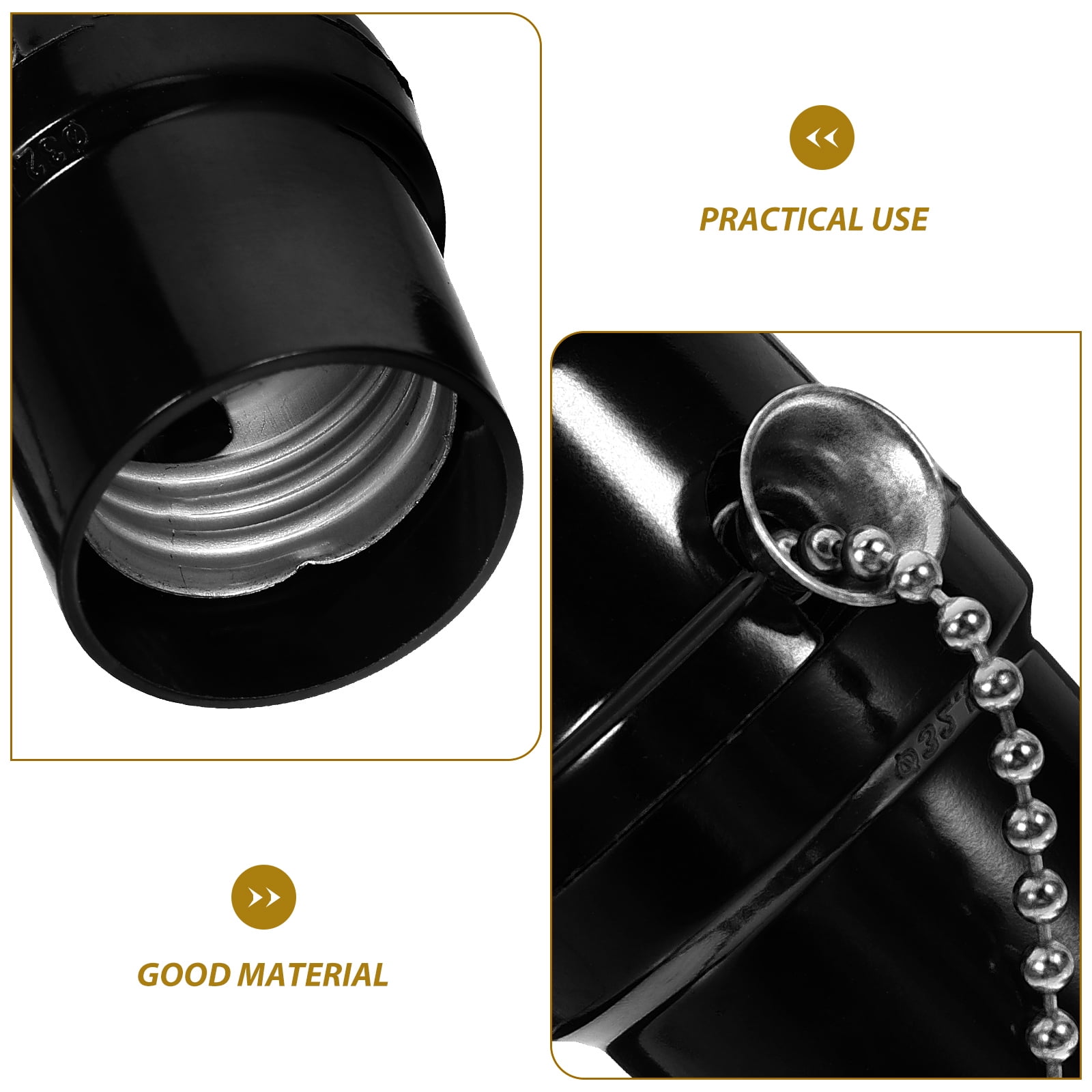 LEXSOMEO 2pcs Pull Chain Lamp Socket Replacement Vintage Lamp Socket ...