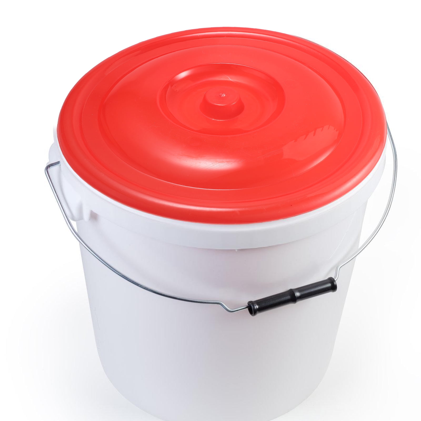 LEXSOMEO 2pcs Round Plastic Bin Covers Replacement Trash Can Lids For Kitchen Or Outdoor Use ...