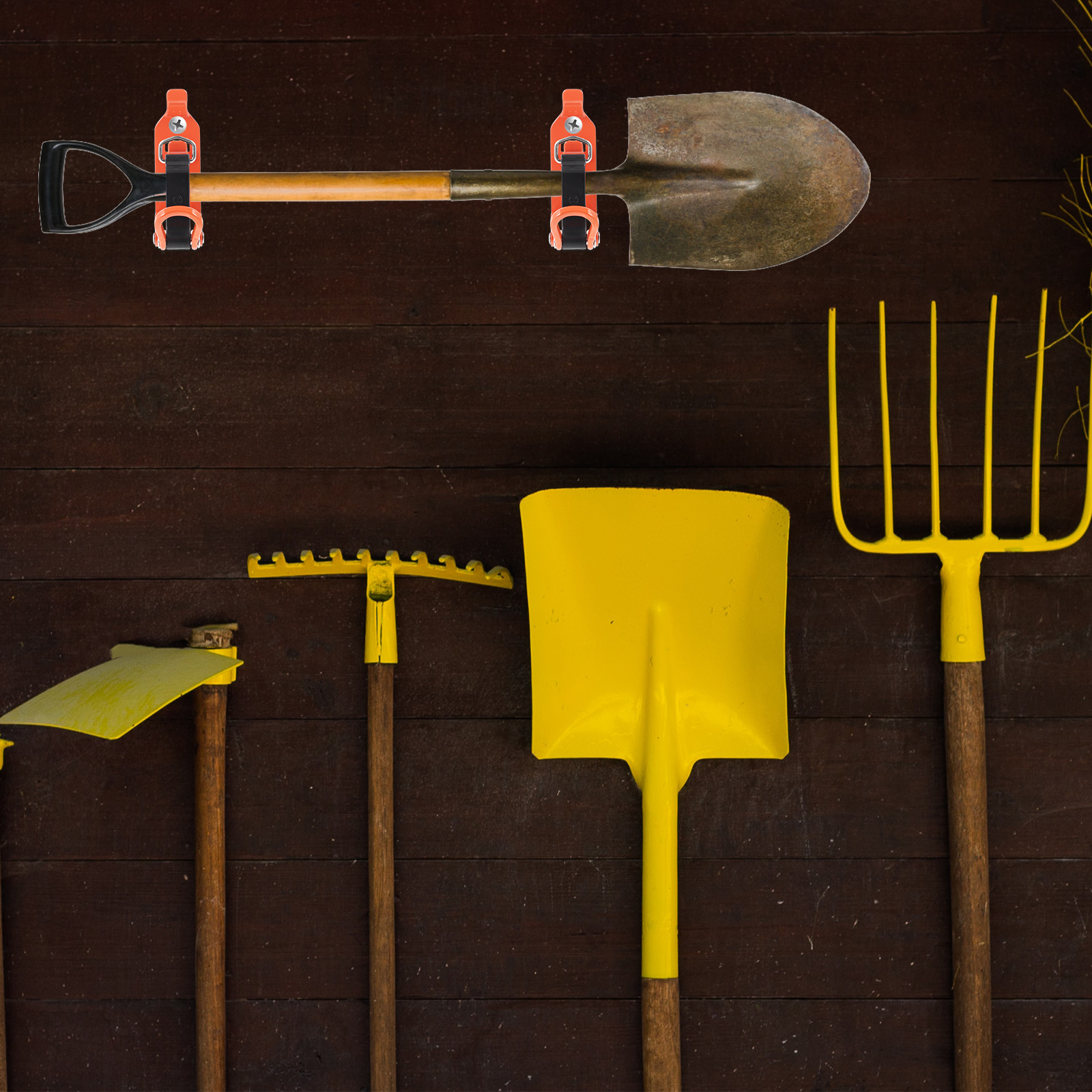 RENACLIPY holders Shovel Racks Zinc Alloy 2pcs - Walmart.com