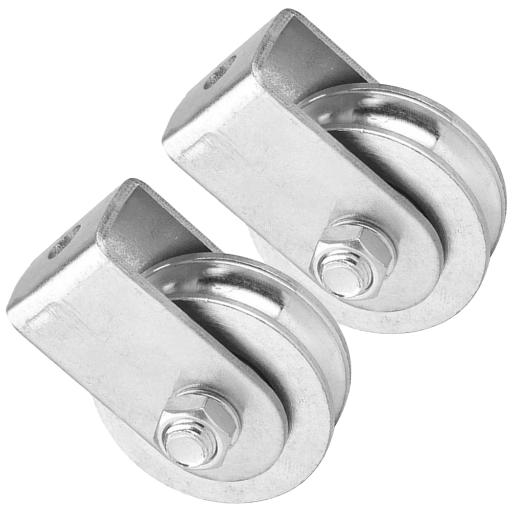 LEXSOMEO 2pcs Single Block Pulley Steel Pulley Hoist Lifting Pulley ...
