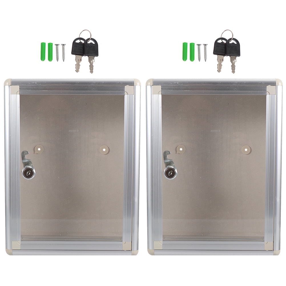 LEXSOMEO 2pcs Wall Mount Postboxes Metal Mail Box Wall Mailbox with ...