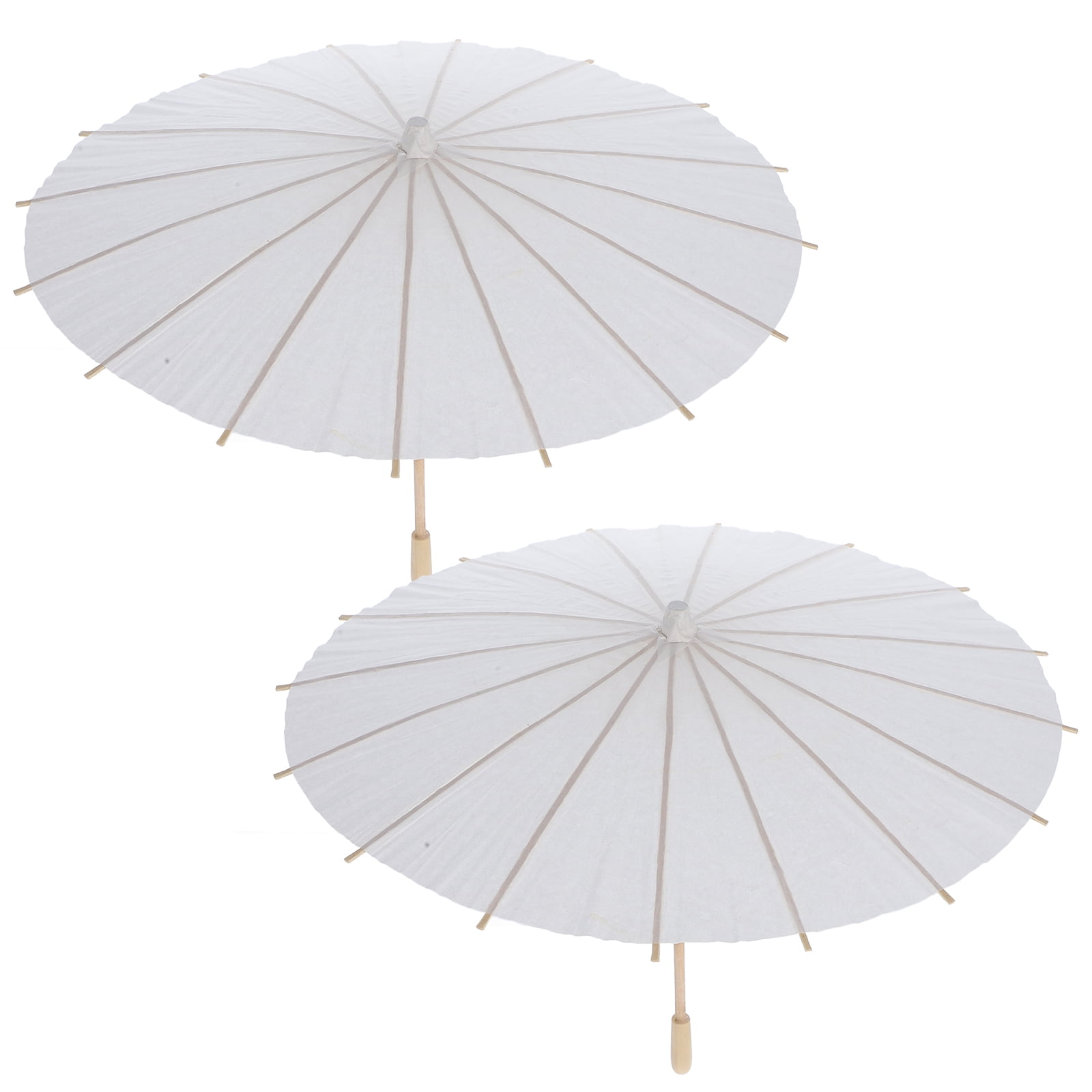 LEXSOMEO 2pcs White Paper Umbrellas For Wedding Paper Parasol Parasol ...