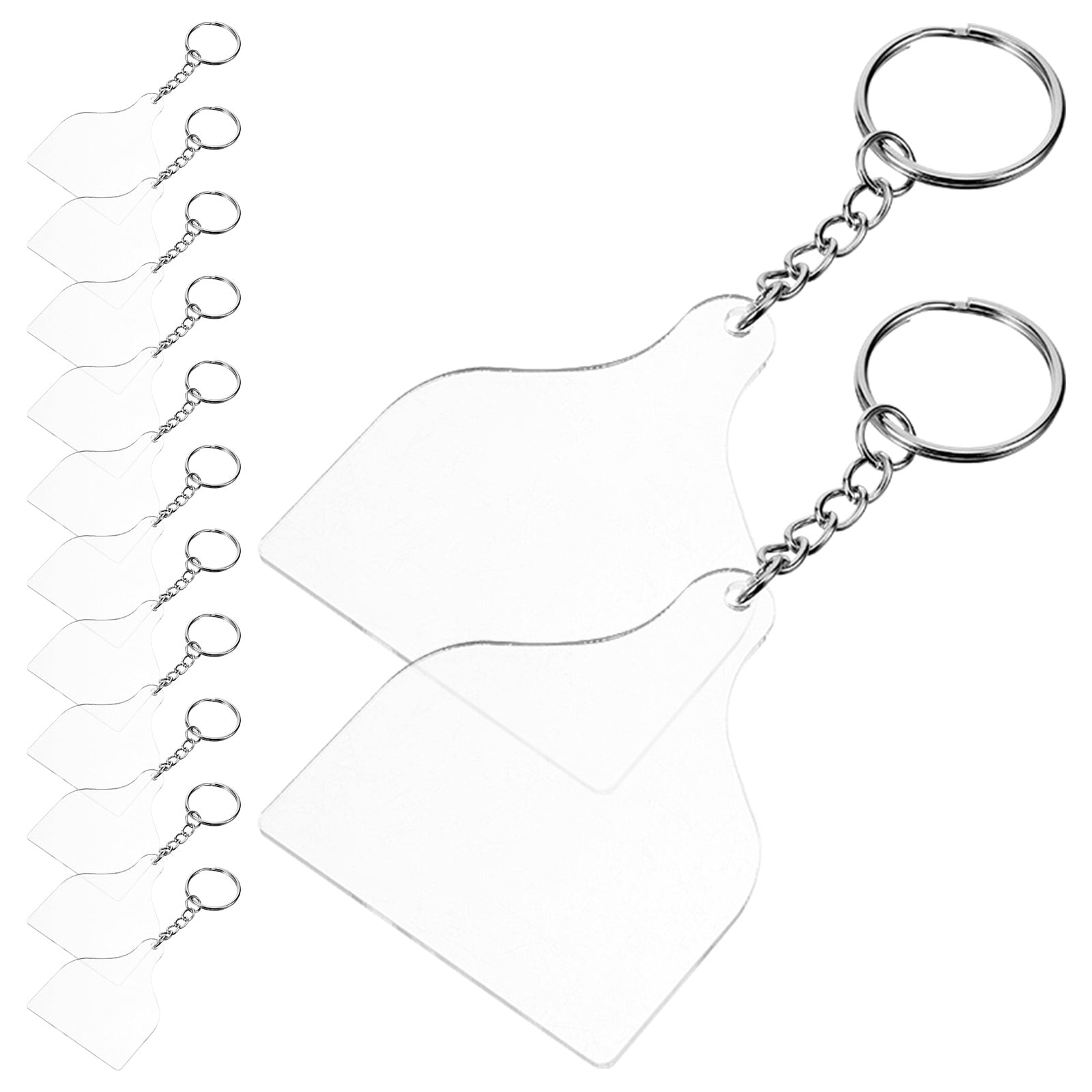 LEXSOMEO 30 Sets of Sublimation Blanks Bulk Handicraft Keychain Blanks ...