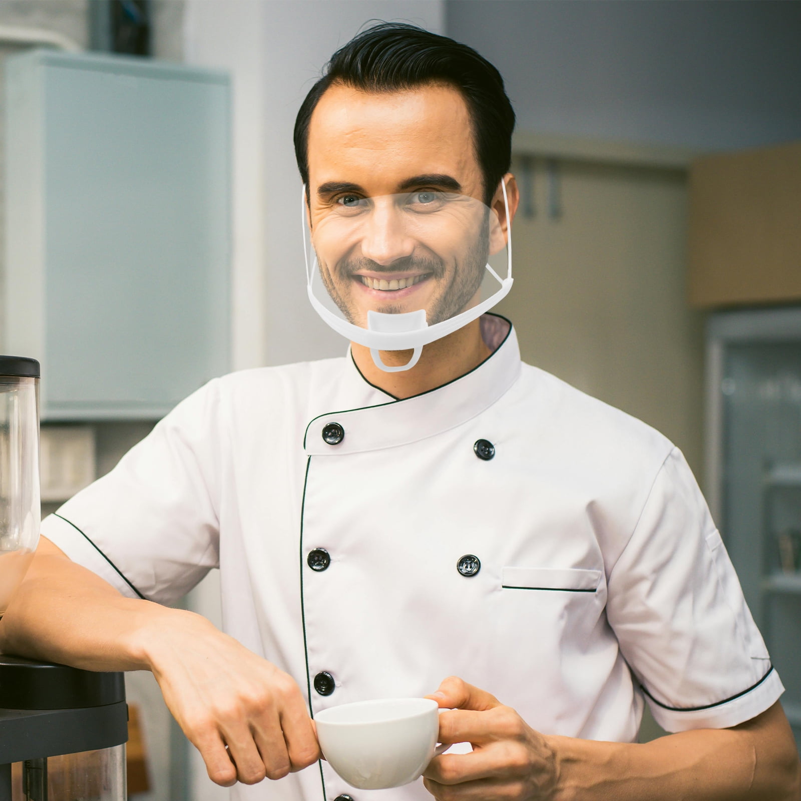 LEXSOMEO 30pcs Cooking Mouth Mask Plastic Masks Safety Mask Clear Face ...