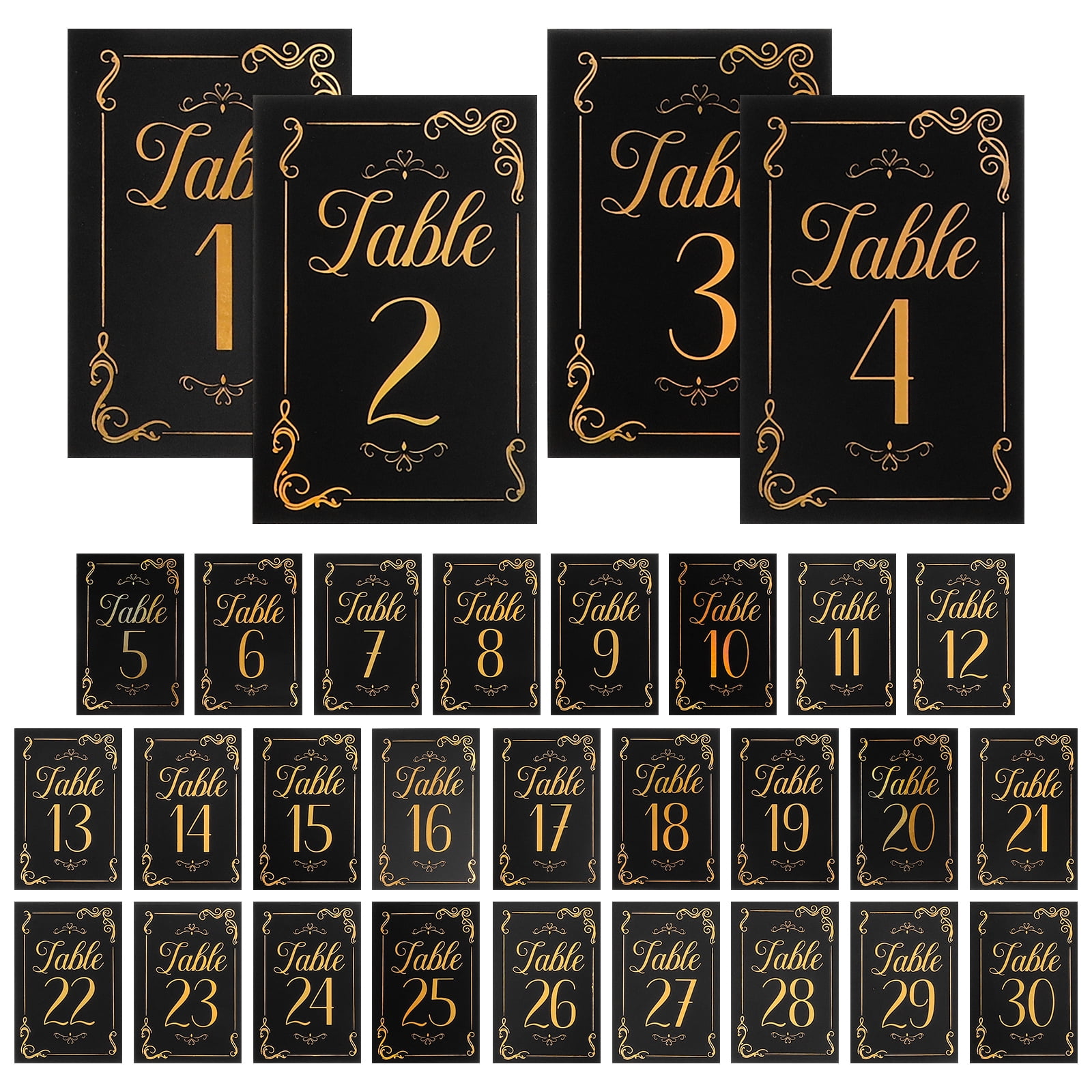LEXSOMEO 31pcs Wedding Cards Table Numbers For Wedding Reception Table ...