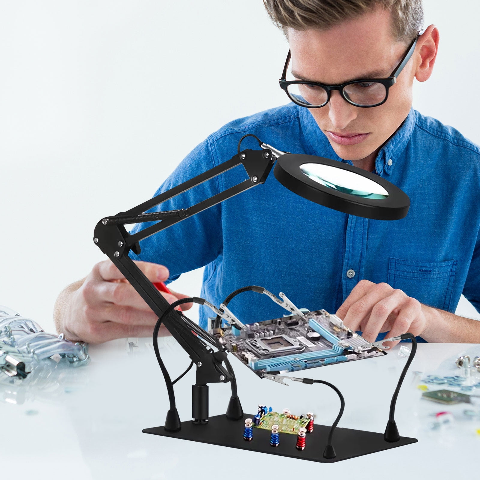 LEXSOMEO 3PCS Soldering Workbench Clamps Flexible Arms for PCB Repair ...