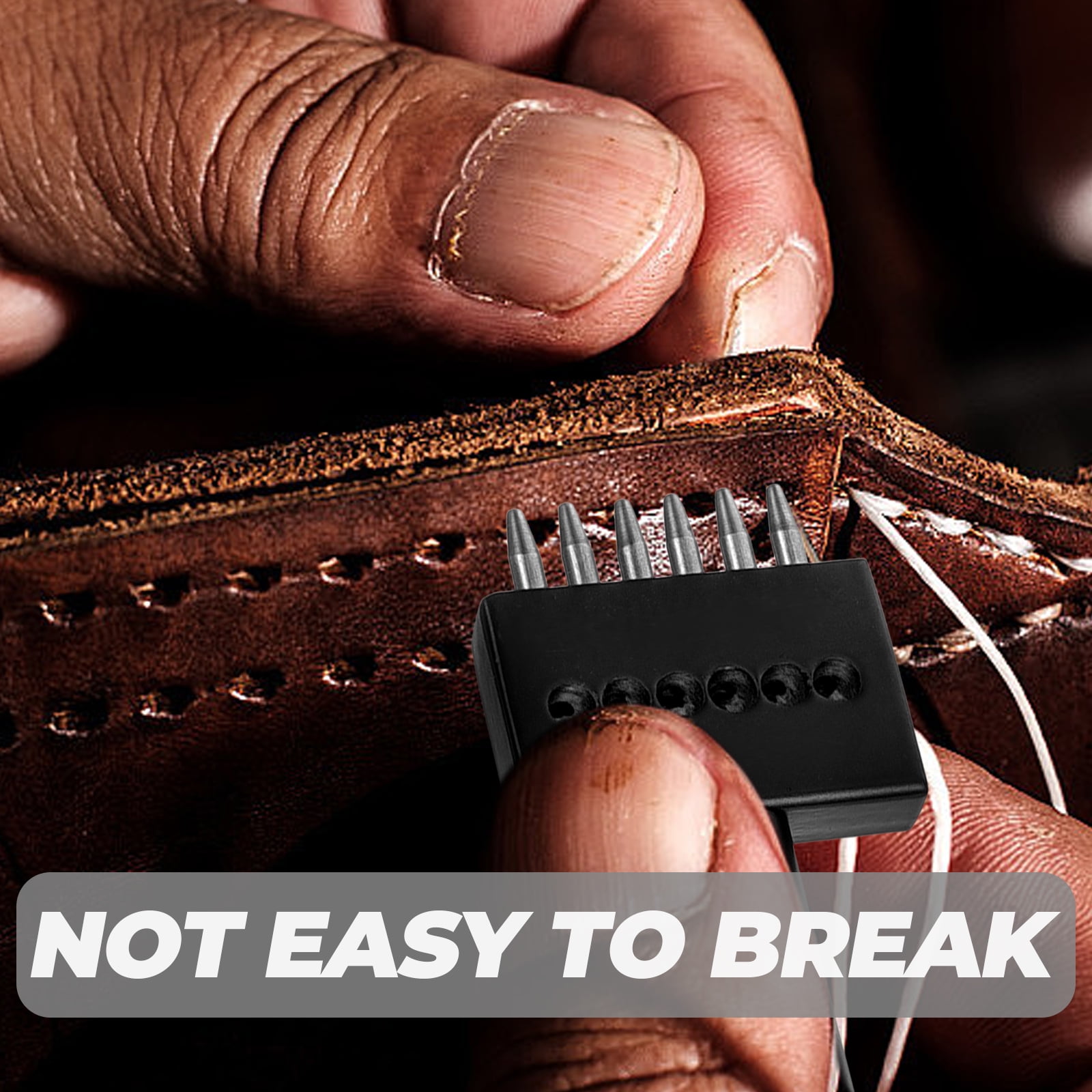 LEXSOMEO 3Pcs Leather Stitching Punch Tool Leather Tools for Leather ...