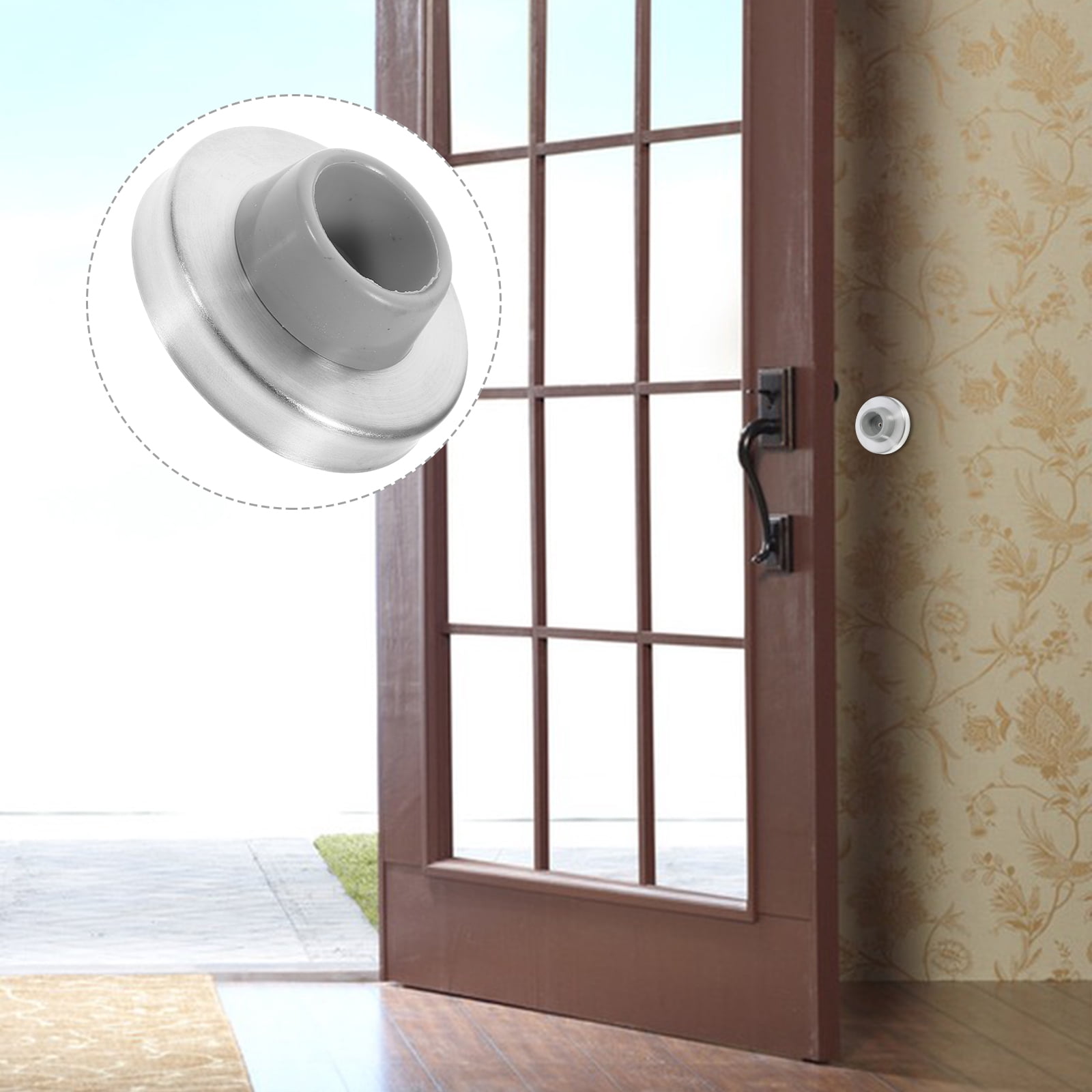 LEXSOMEO 3pcs Door Stops Concave Wall Door Bumper Stop Stainless Steel ...