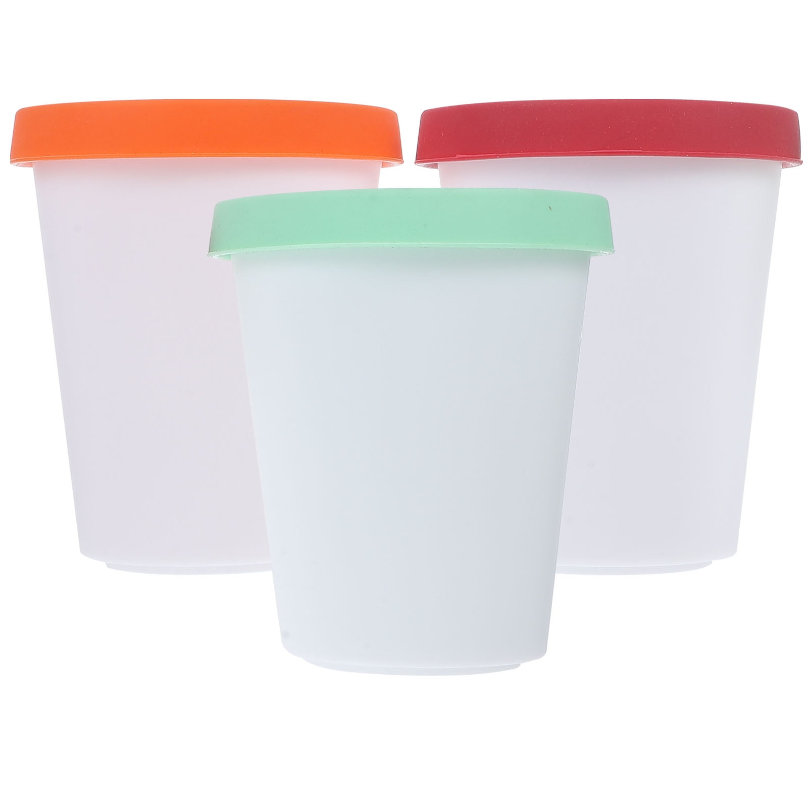 LEXSOMEO 3pcs Food Buckets Reusable Homemade Ice Cream Buckets Yogurt ...