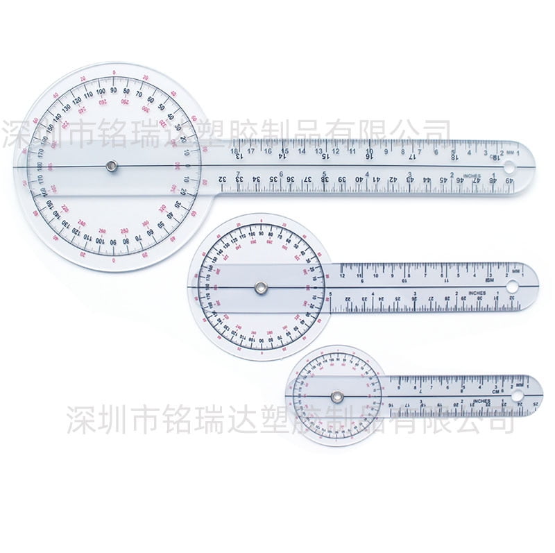 LEXSOMEO 3pcs Medical Plastic Angle Protractor Measuring Goniometer ...