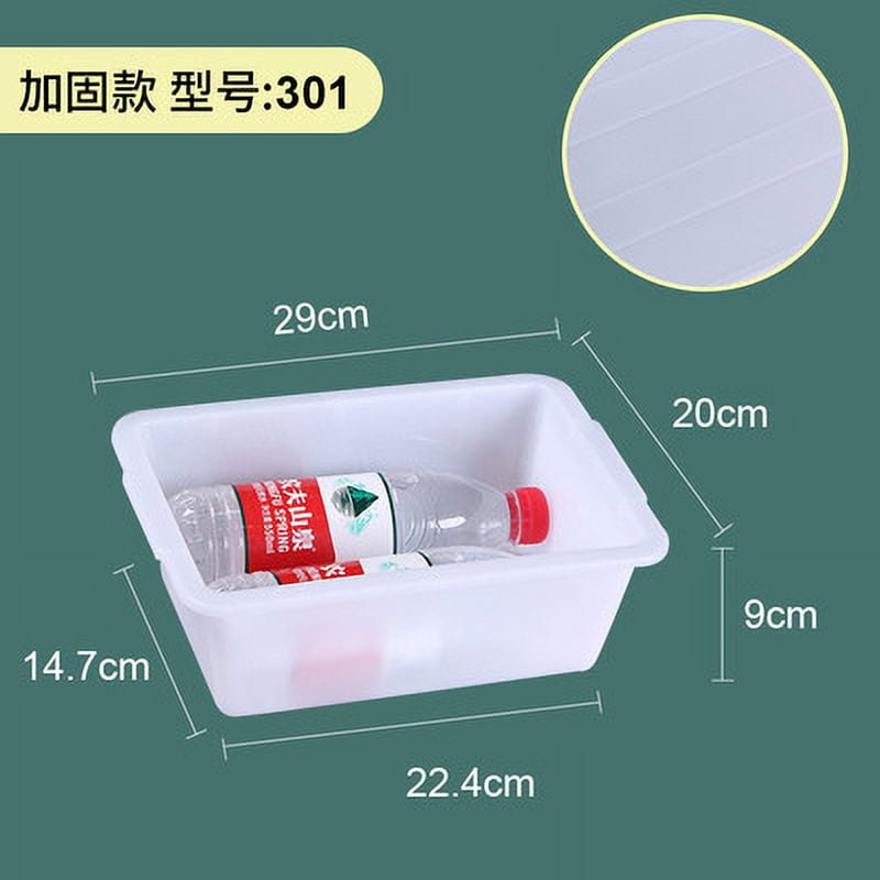 LEXSOMEO 3pcs Restaurant Commercial Bus Box Rectangular Plastic Storage ...