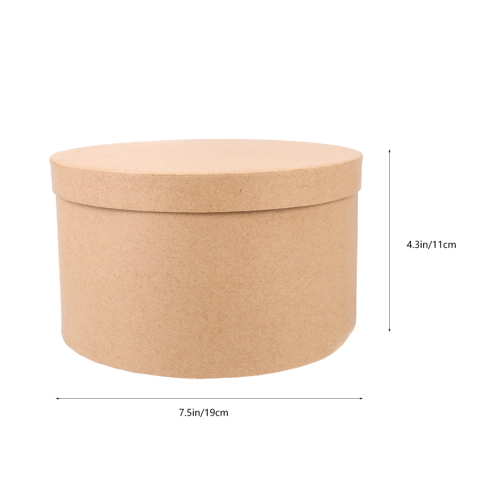 LEXSOMEO 3pcs Round Paper Mache Box Small Present Box With Lid Nesting ...