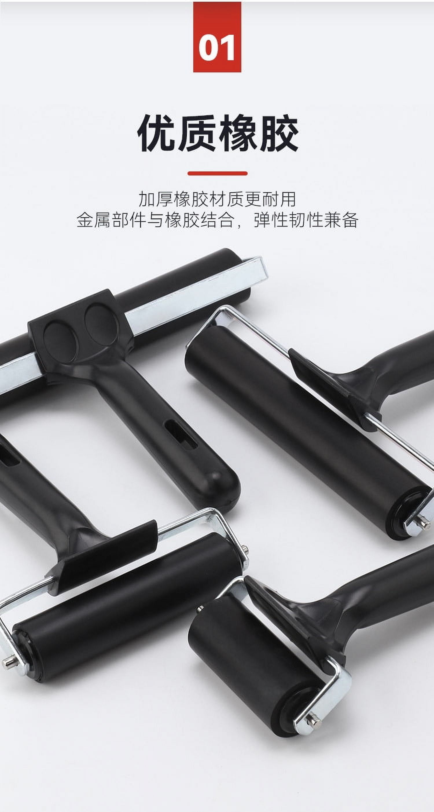 LEXSOMEO 3pcs Rubber Roller Brayer Rollers Printmaking Brayer Roller ...