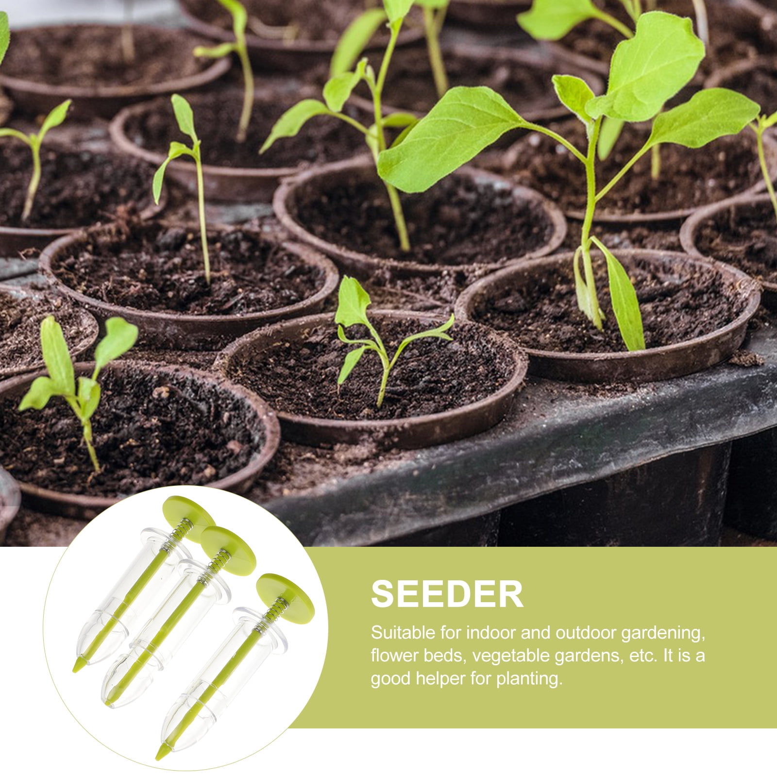 LEXSOMEO 3pcs Sowing Seed Dispenser Precision Seeder Precision Seed ...