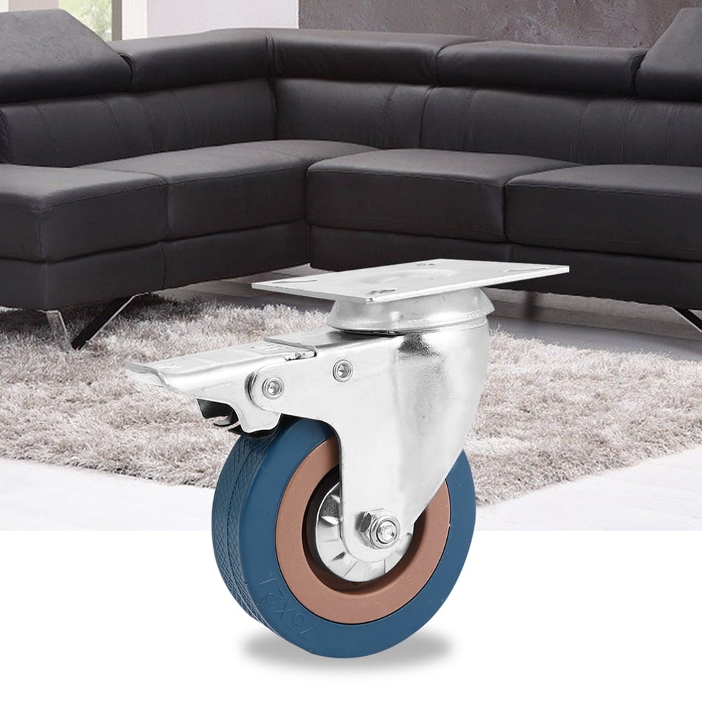LEXSOMEO 4 Pcs Caster Wheels Heavy Duty Casters Plate Casters Workbench ...
