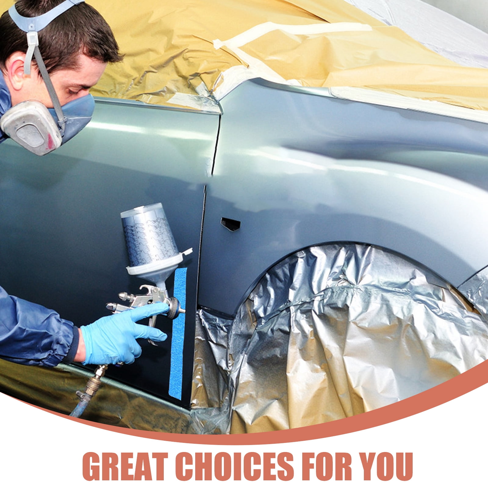 LEXSOMEO 4 Rolls Masking Tape Labeling Tape Blue Painter Tape 50-meter ...