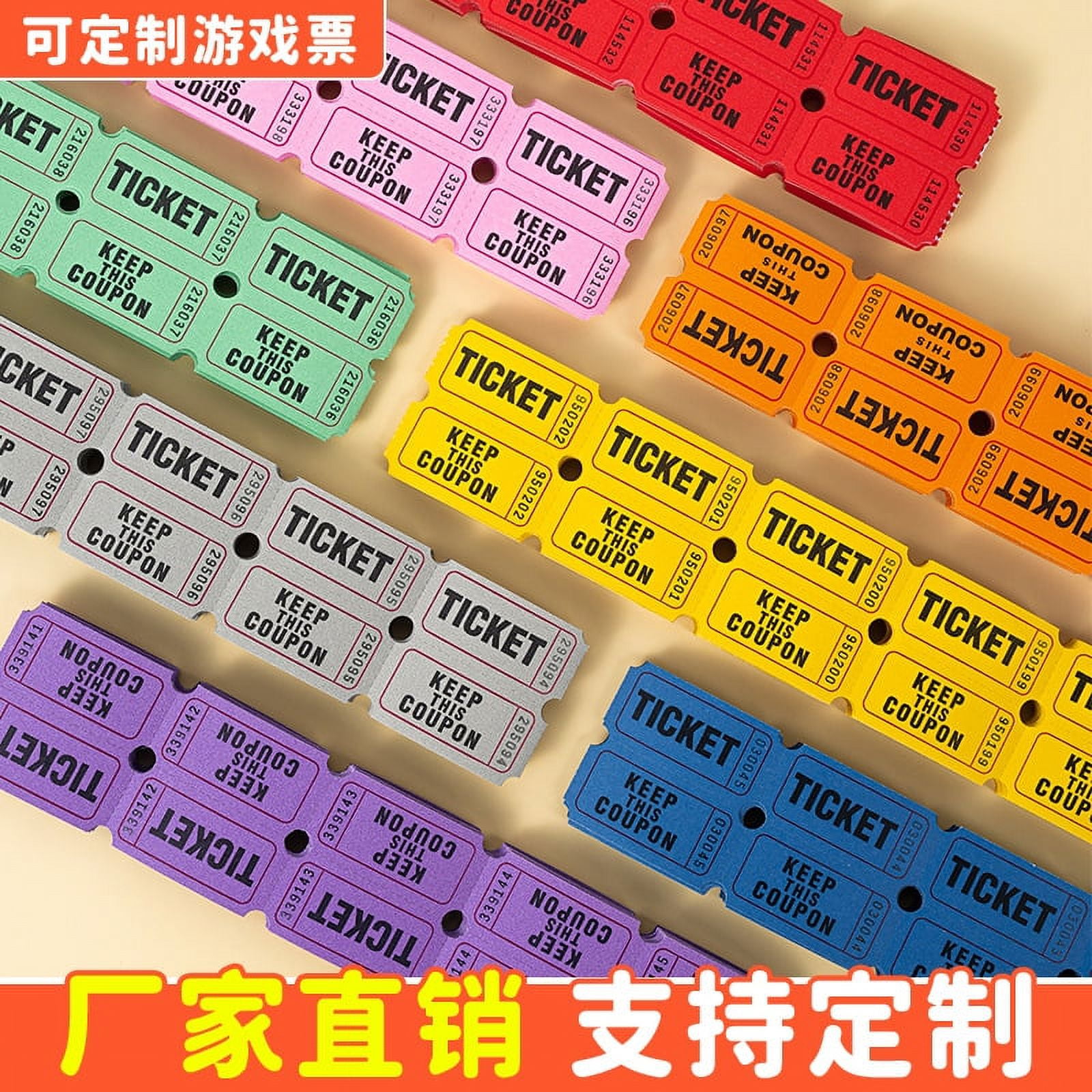 LEXSOMEO 400pcs Raffle Tickets for Entertainments, Raffle Tickets ...