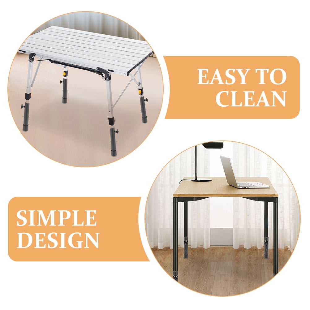 LEXSOMEO 4Pcs Table Leg Extenders Folding Table Risers Table Extender ...