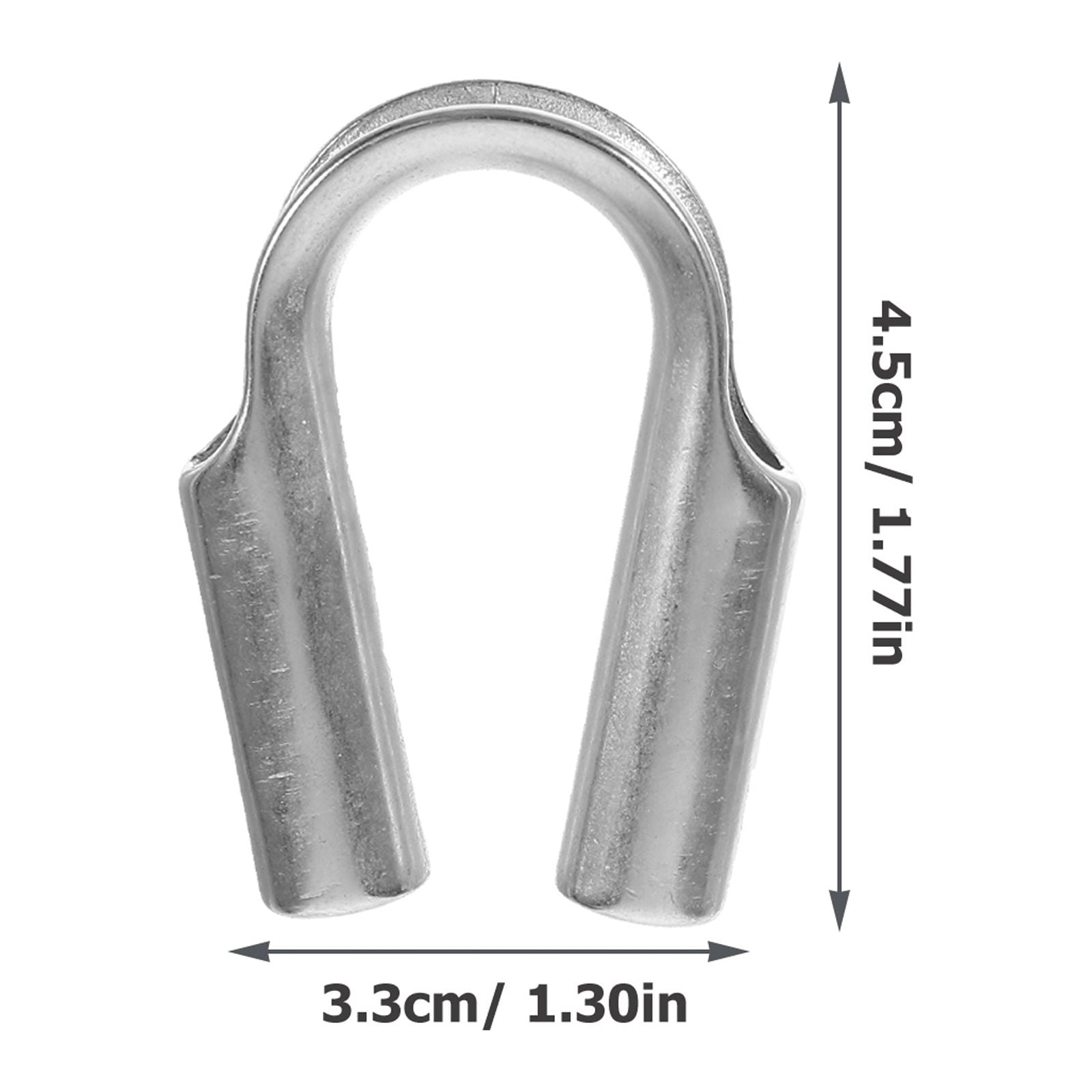 LEXSOMEO 4pcs Cable Thimble 6mm Wire Rope Collar Wire Cable Clamp Ring ...