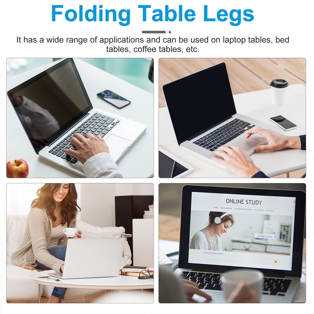 LEXSOMEO 4pcs Folding Bed Desk Leg Table Leg For Laptop Desk Practical ...
