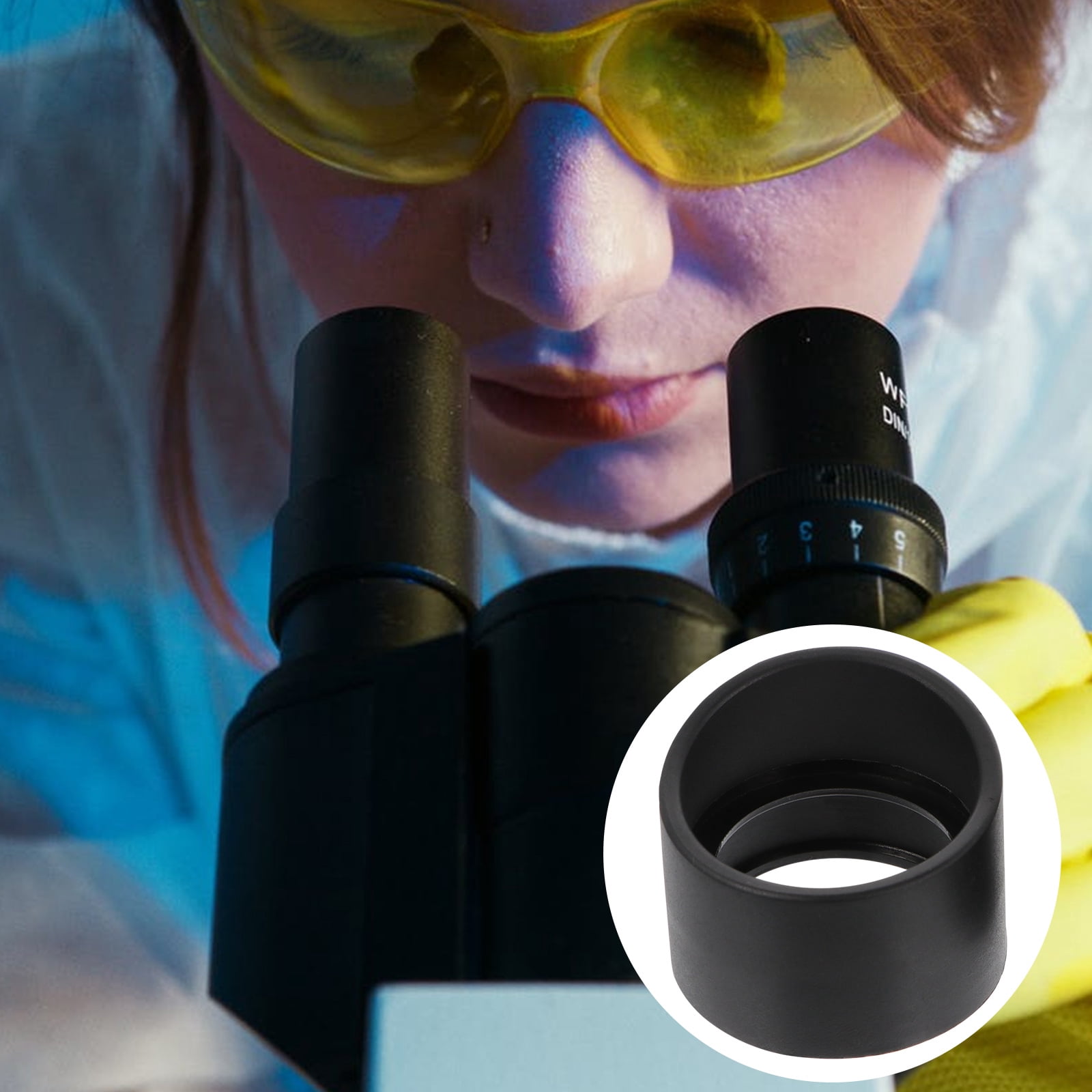 LEXSOMEO 4pcs Microscope Eye Guards Cups Rubber Eyepiece Eye Shields ...