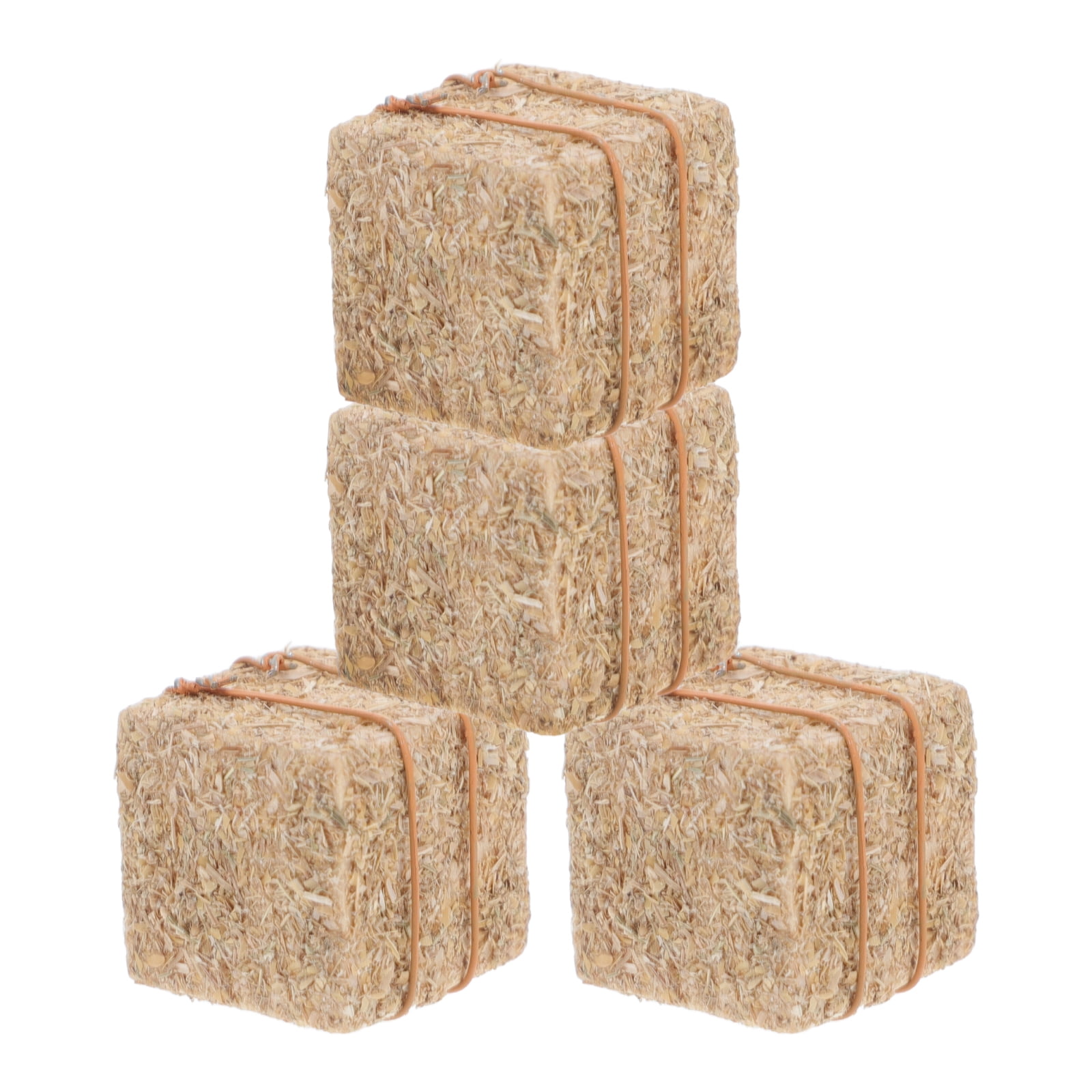 LEXSOMEO 4pcs Realistic Mini Hay Bales For Diy Farm Decor Dollhouses ...