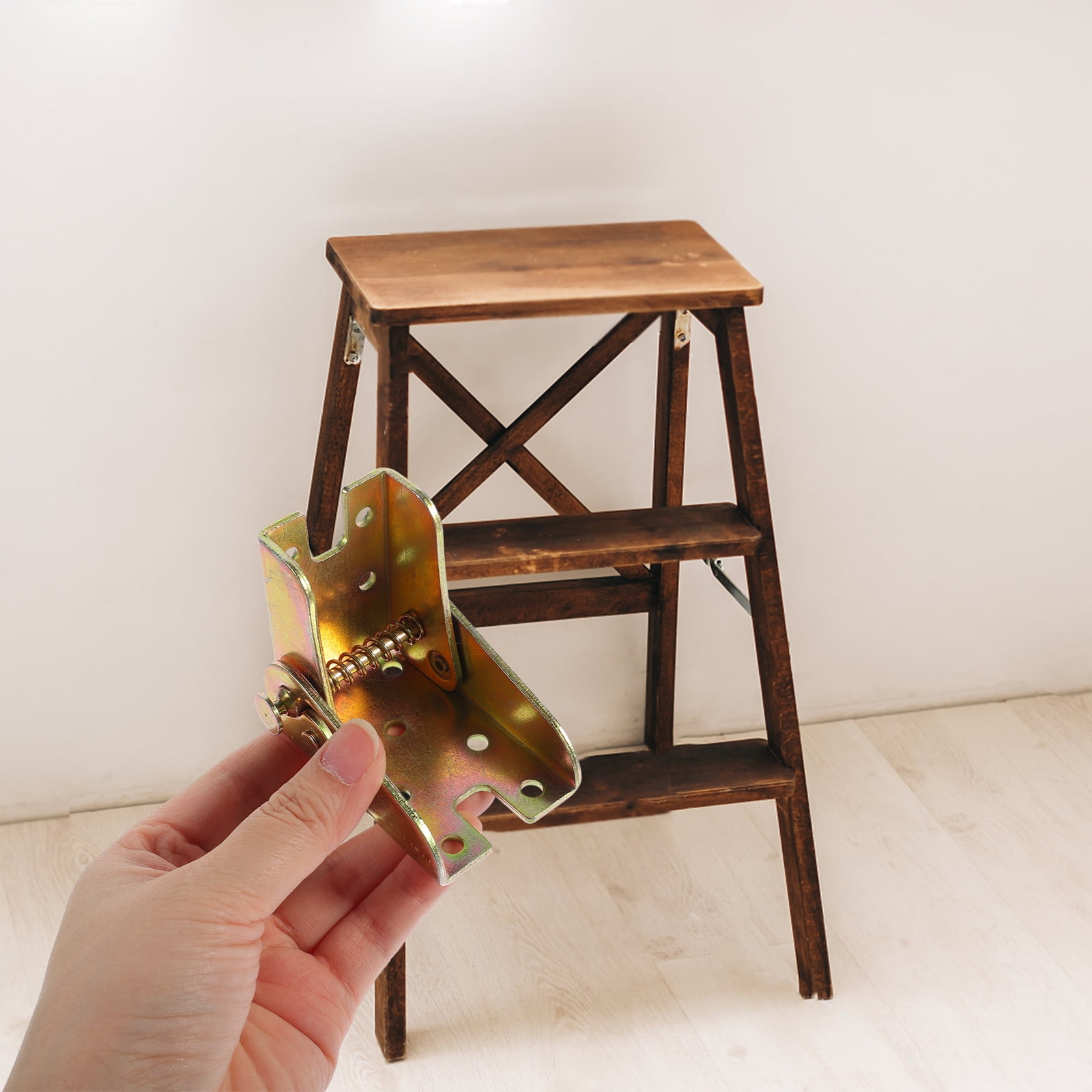 LEXSOMEO 4pcs Self-locking Folding Hinges Table Leg Bracket Furniture ...