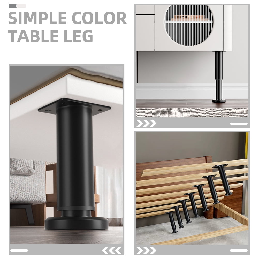 LEXSOMEO 4pcs Table Leg Adjustable Height Replacement Support Leg Heavy ...
