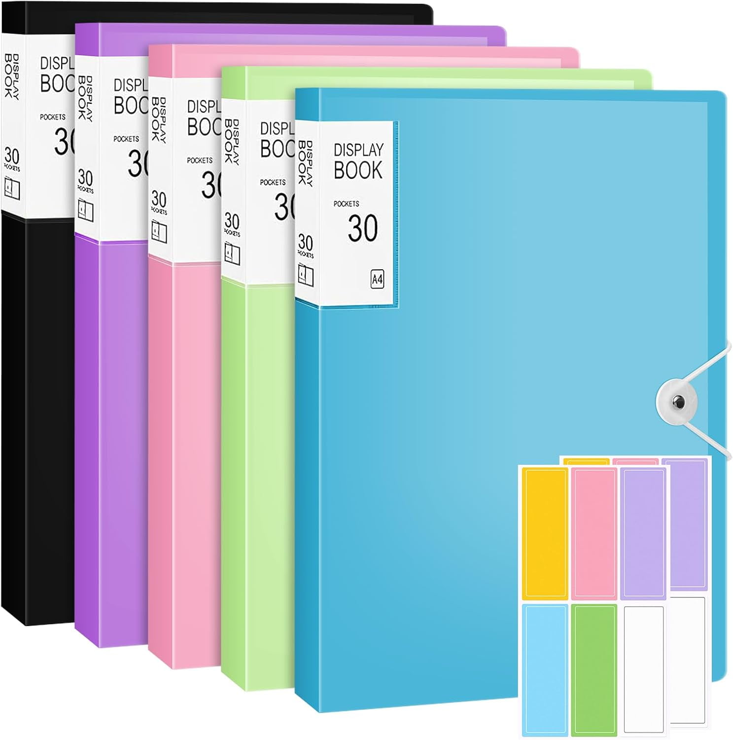 RENACLIPY Plastic Binders Binder Inserts Black Versatile Use Personal ...