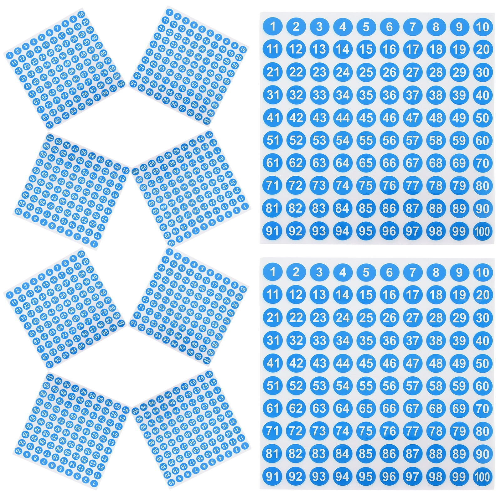 Blue Number Stickers for Clothes Classification and Decoration Self ...