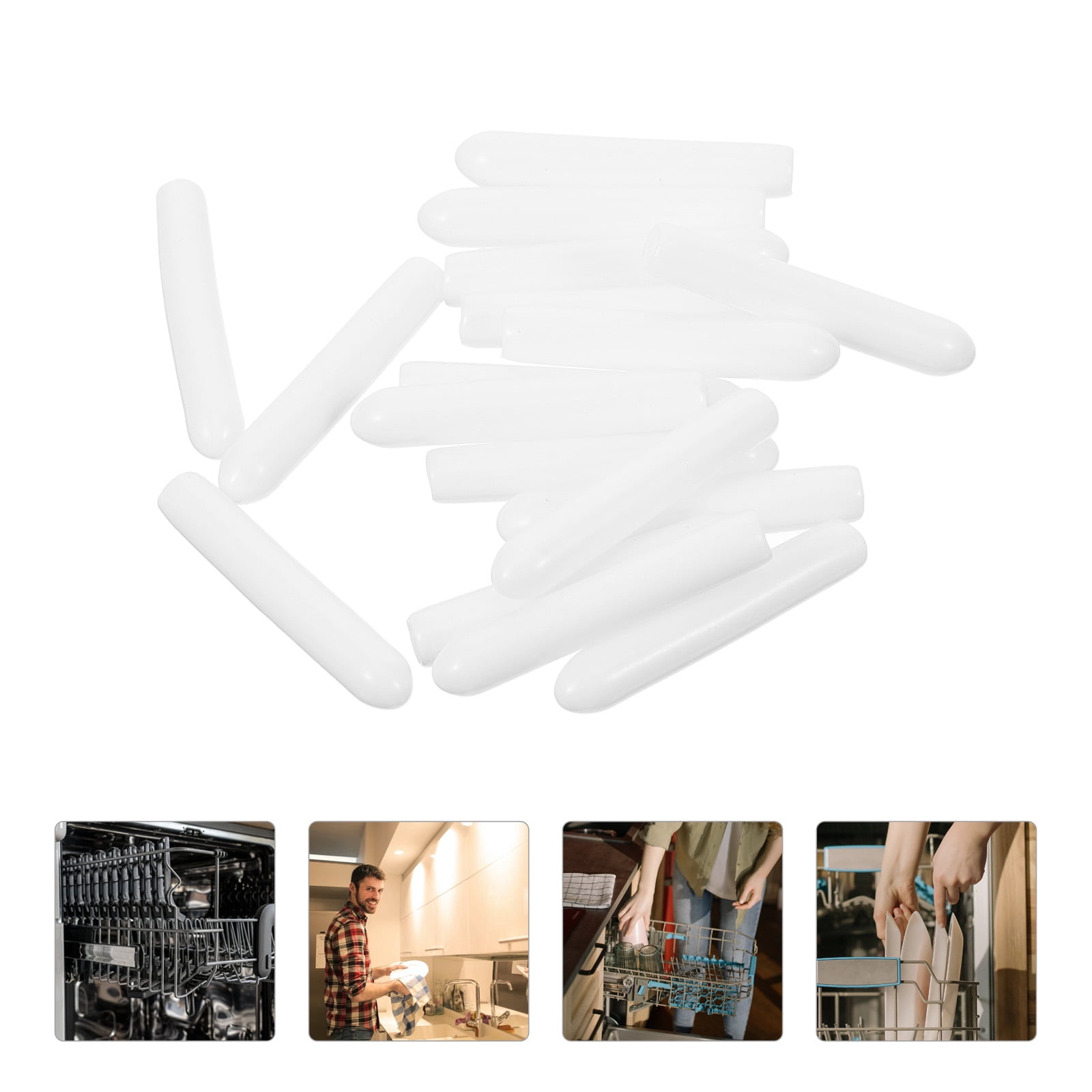LEXSOMEO 50 pcs Dishwasher Rack Repair Tip Caps Dishwasher Rack Prong ...
