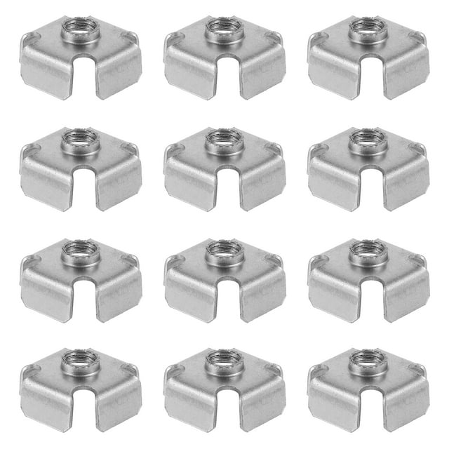 LEXSOMEO 50Pcs Threaded Inserts for Square Tubing Metal Threaded Nut ...